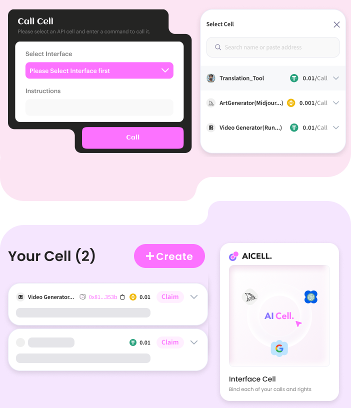AICELL - Connect and build on the Decentralized AI Finance